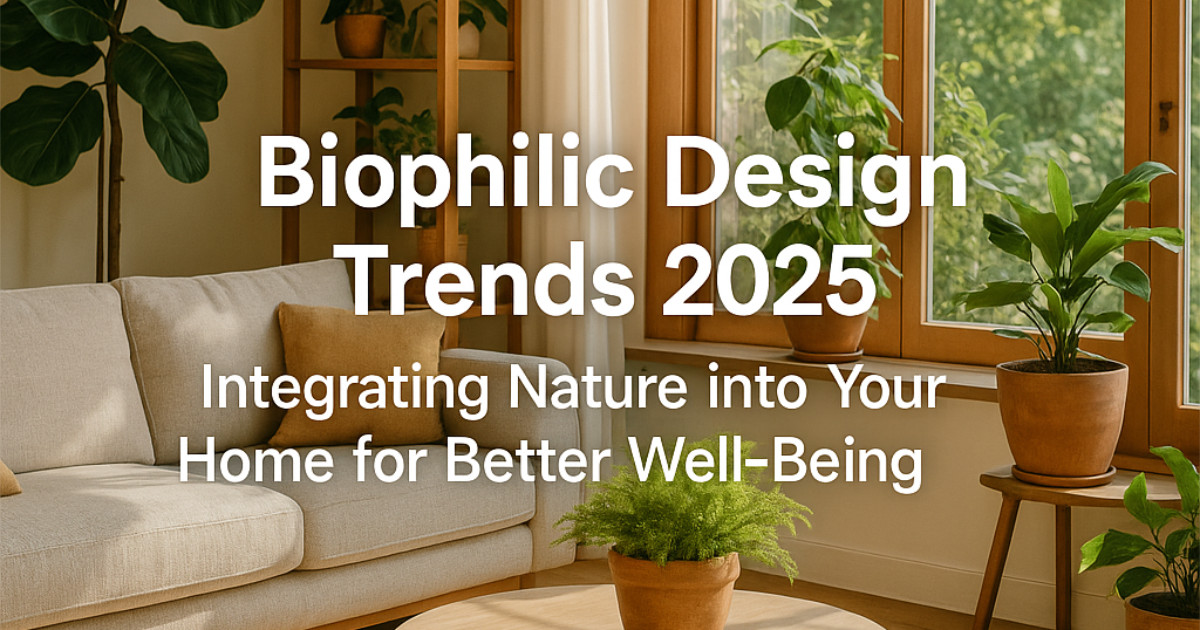 Biophilic Design Trends 2025: Home Wellness